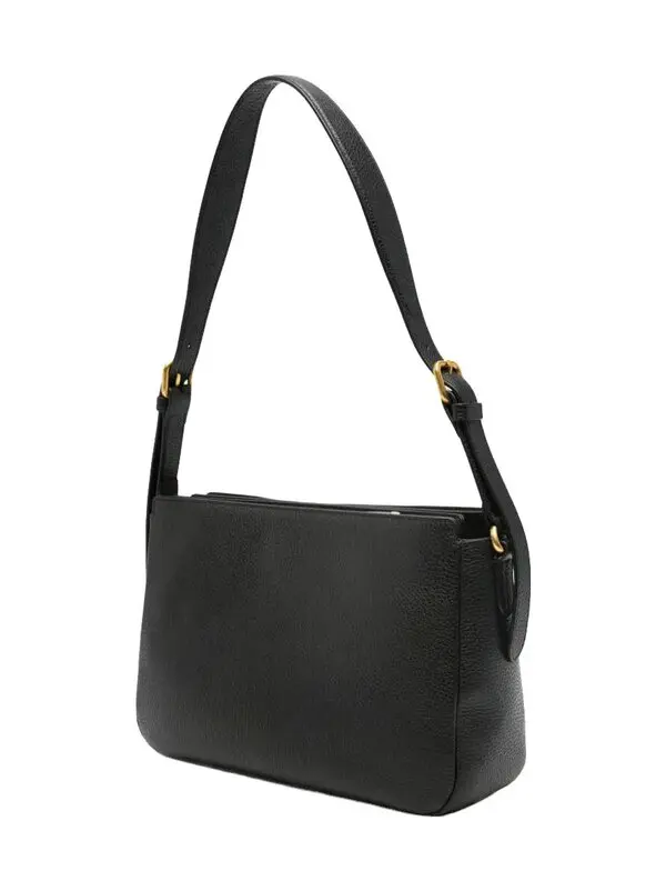 GIANNI CHIARINI Laura Leather Shoulder Bag - Black