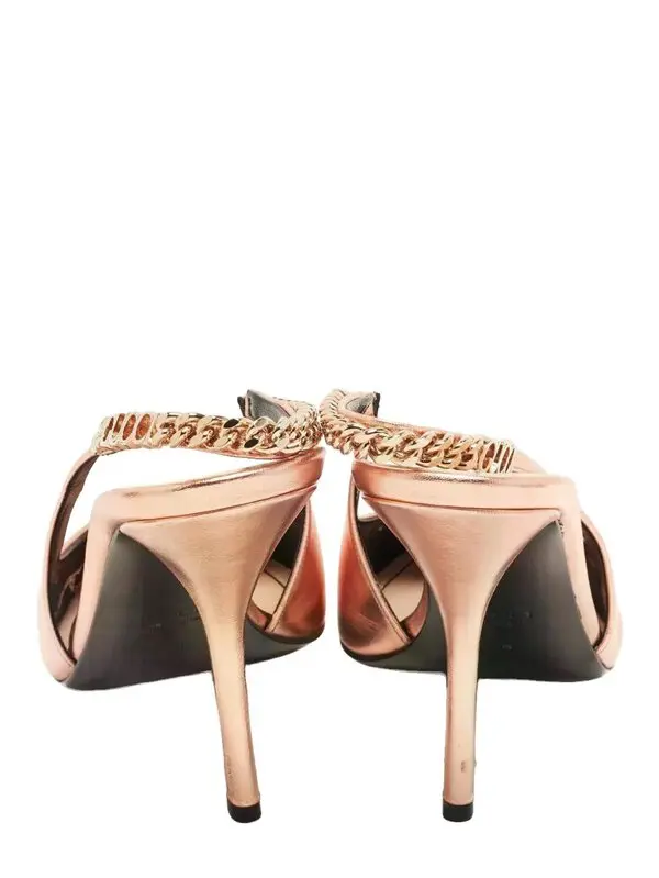 Gucci Signoria Chain Slingback Pumps - Pink