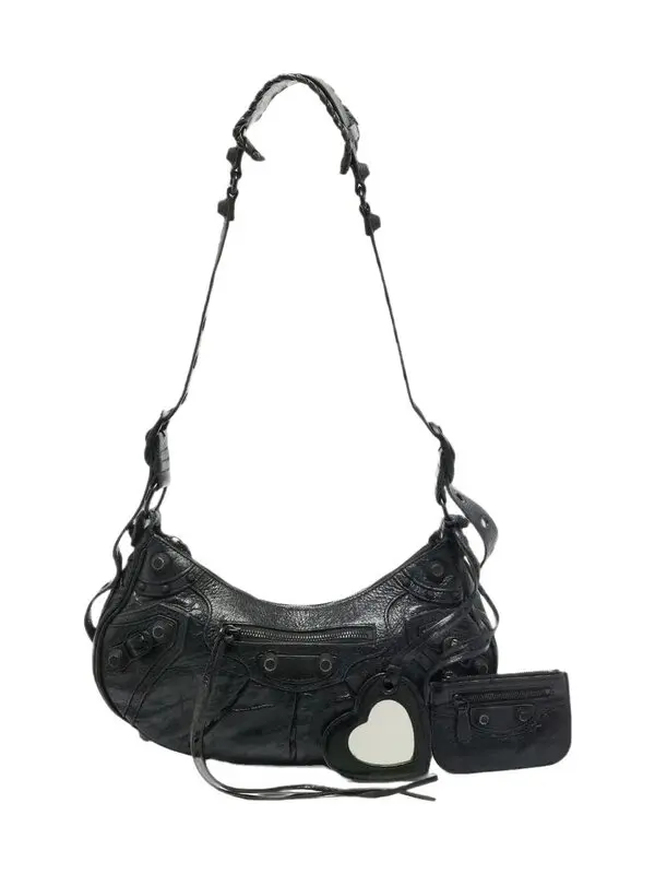 Balenciaga Le Cagole Stud-detail Shoulder Bag - Black