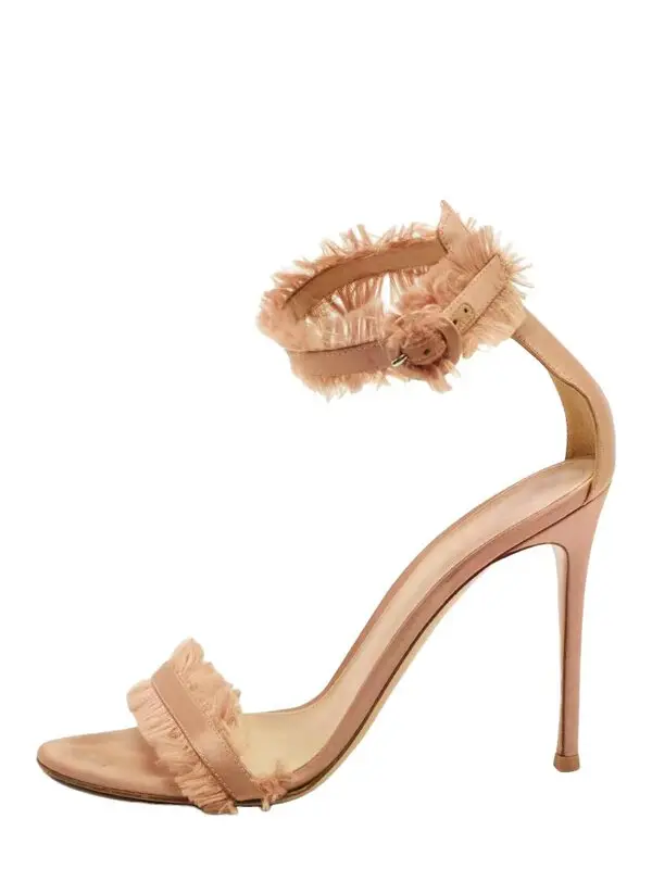 GIANVITO ROSSI Caribe Fringe Sandals - Pink