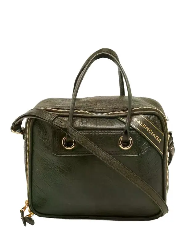 Balenciaga Small Blanket Square Shoulder Bag - Green