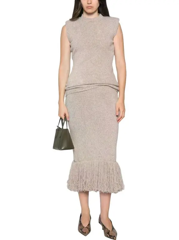 ELY ELY Padded Shoulder Vest - Neutrals