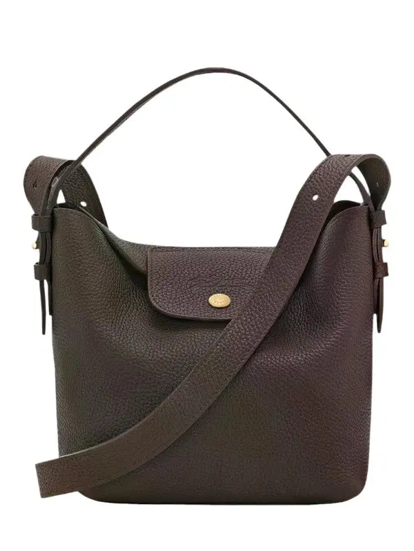 Longchamp Pebbled Texture Tote Bag - Brown