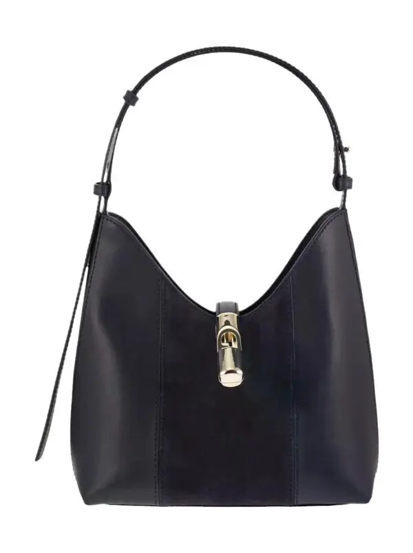 Furla Goccia S Leather Shoulder Bag - Blue