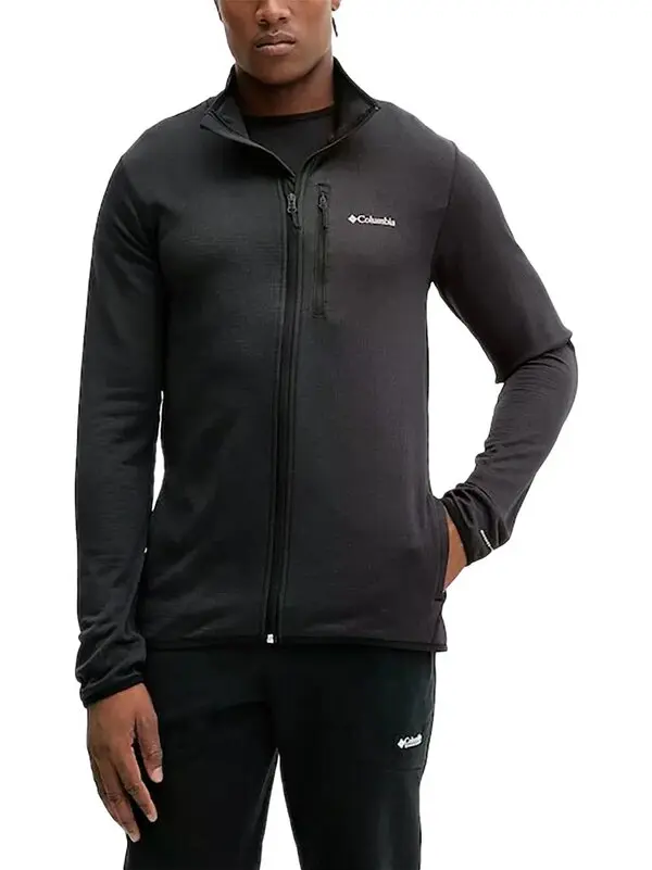 Columbia Hike Grid Zip-up Sweatshirt - Black