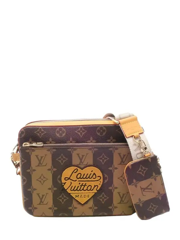 LOUIS VUITTON X Nigo Trio Cross Body Bag - Brown