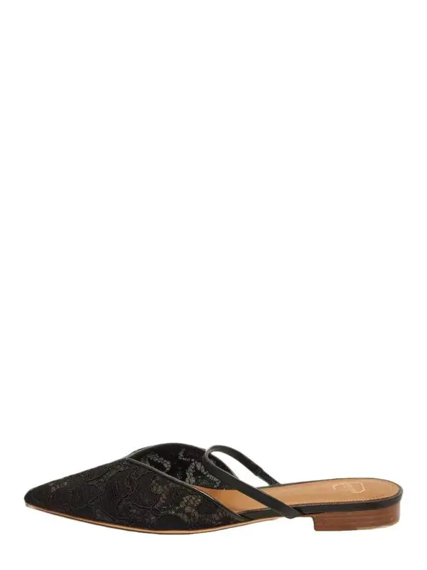 MALONE SOULIERS Maria Flat Mules - Black