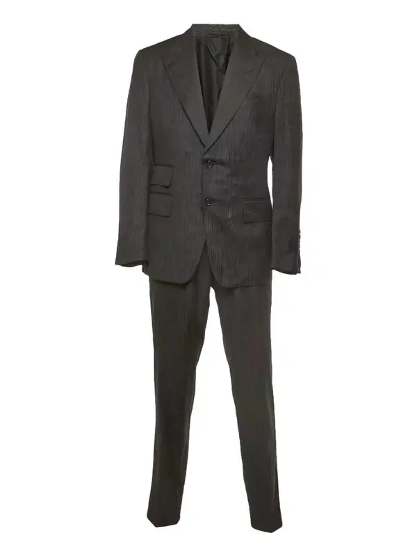 TOM FORD Shelton Pinstripe Suit - Black
