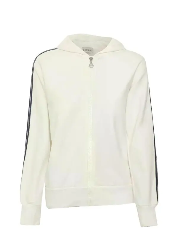 Moncler Striped Logo Hoodie - Neutrals