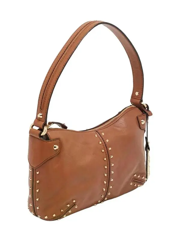 Michael Kors 2004 Astor Studded Shoulder Bag - Brown