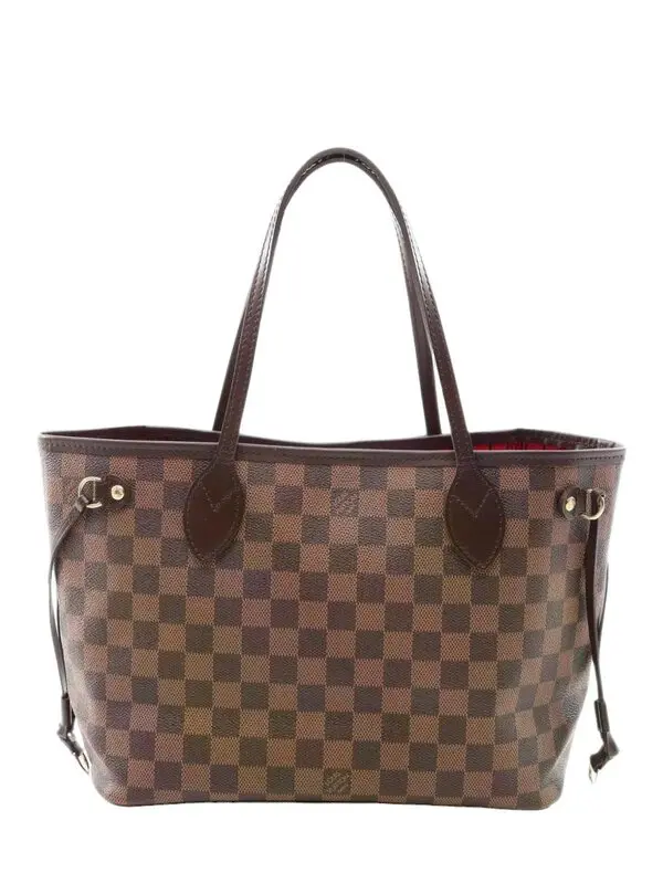 LOUIS VUITTON 2014 Neverfull Pm Damier Ebene Tote Bag - Brown