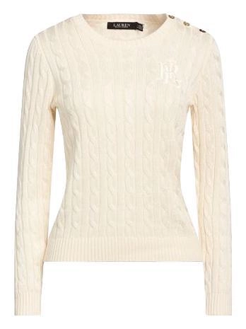 Ralph Lauren Cotton Viscose Cable-knit Crewneck Sweater - White