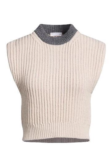 Brunello Cucinelli Cashmere Crewneck Sweater - Beige