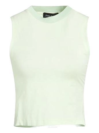 Herno Sleeveless Crewneck Tank Top In Light Cotton Elastane - Green