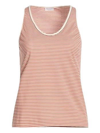 Brunello Cucinelli Tank Top Brick Size Cotton - Red