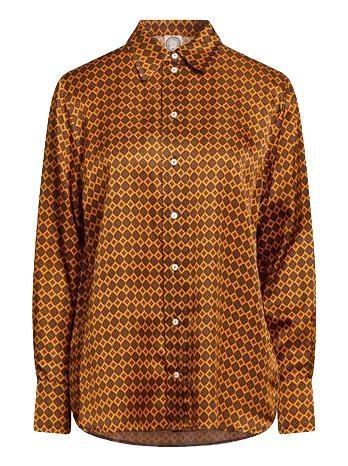 INES DE LA FRESSANGE PARIS Shirt Size Viscose, Silk - Orange