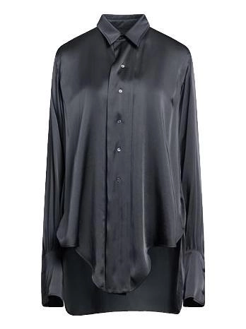 MAISON MARGIELA Acetate & Viscose Satin Shirt - Grey