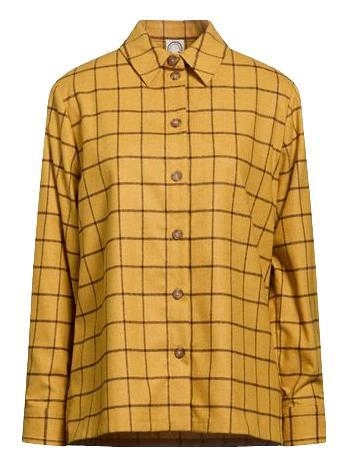 INES DE LA FRESSANGE PARIS Iness De La Fressange Paris Checked Wool Blend Shirt - Yellow