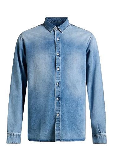 FAMILY FIRST Denim Shirt Size Cotton - Blue