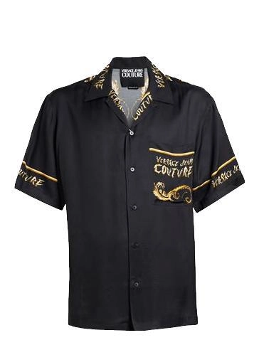 Versace Shirt Size Viscose - Black
