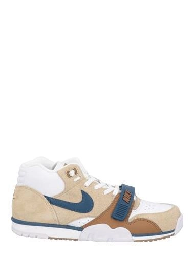 Nike Leather And Suede High Top Sneakers - Beige