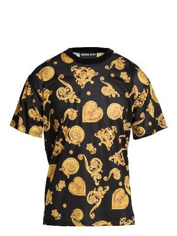 Versace T-shirt Size Polyester - Black