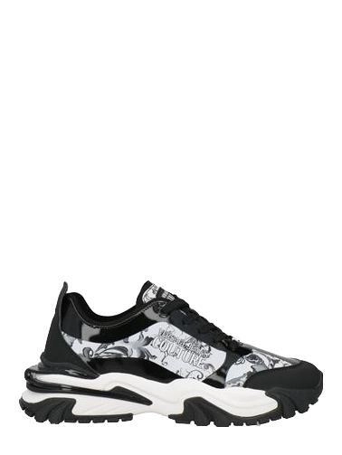 Versace Low Top Sneakers With Floral Print - White