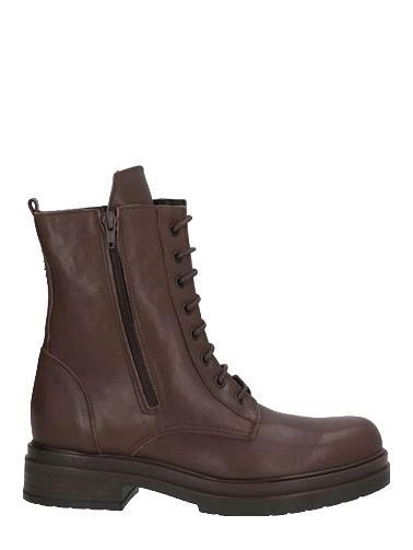 DIVINE FOLLIE Leather Ankle Boots - Brown