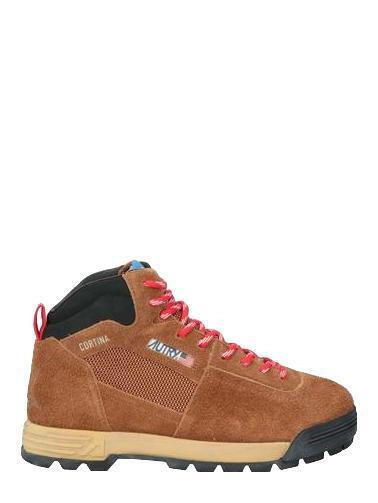 AUTRY Leather And Textile Fiber Ankle Boots - Camel
