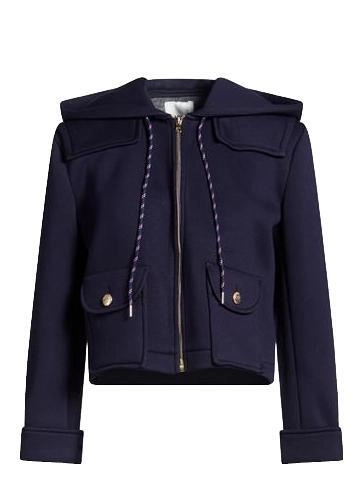 Sandro Jacket Midnight Size Viscose, Elastane - Blue