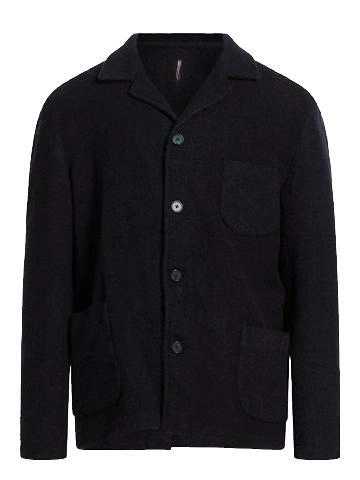 SANTANIELLO Wool Blend Jacket - Midnight Blue