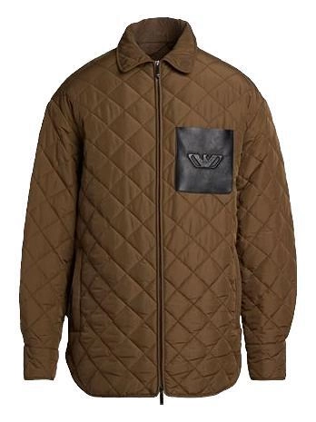 Emporio Armani Quilted Puffer Jacket - Brown