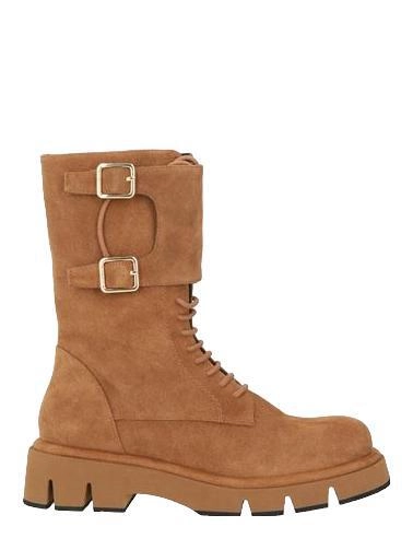 PALOMA BARCELO Leather Ankle Boots - Camel