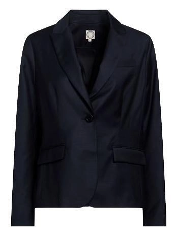 INES DE LA FRESSANGE PARIS Midnight Wool Single-breasted Blazer - Blue