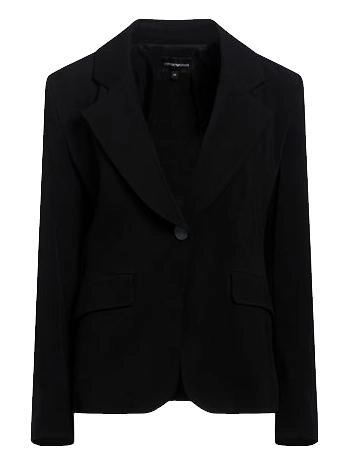 Emporio Armani Single-breasted Blazer - Black