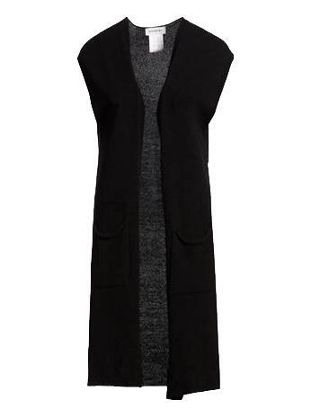 SHIRTAPORTER Sleeveless Wool, Viscose, Nylon, And Cashmere Cardigan - Black