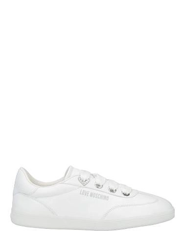 Moschino Calfskin Sneakers - White