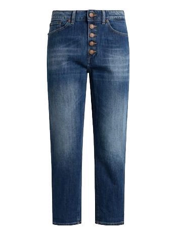 DONDUP High Waisted Tapered Jeans - Blue