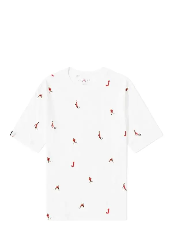 JORDAN Allover Jumpman T-shirt 'holiday - White