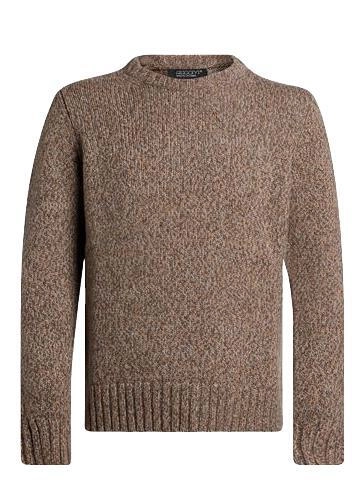 ARAGONA Taupe Baby Alpaca Wool And Merino Wool Sweater - Grey