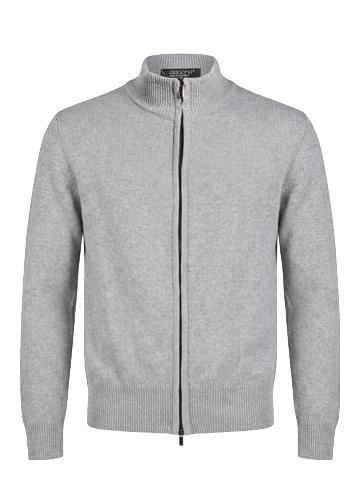 ARAGONA Cashmere Cardigan - Light Grey