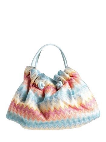 Missoni Handbag Sky Textile Fibers - Blue