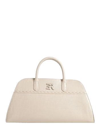 ERMANNO FIRENZE Crocodile-effect Tote Bag - Beige