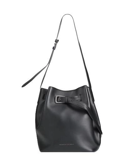 Brunello Cucinelli Shoulder Bag Leather - Black