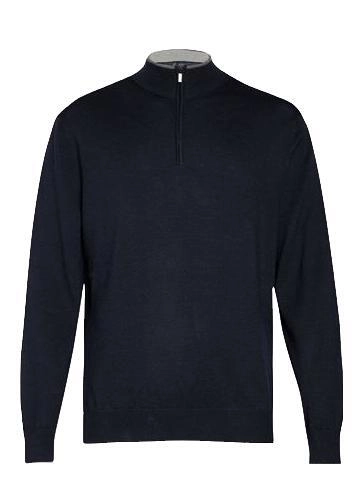 Paul & Shark Virgin Wool And Silk Sweater - Midnight Blue