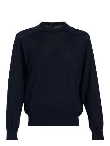 Paul & Shark Virgin Wool And Silk Blend Sweater - Blue