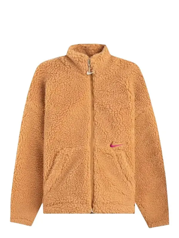 Nike Swoosh Sherpa Jacket - Brown