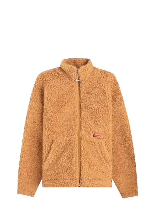 Nike Swoosh Sherpa Jacket - Brown