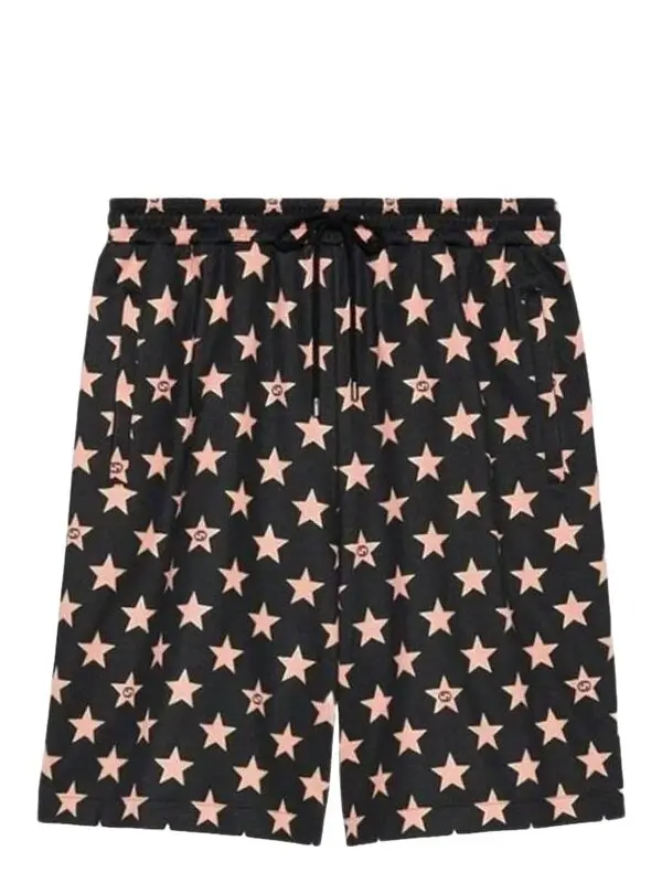 Gucci Star-print Drawstring Shorts - Black