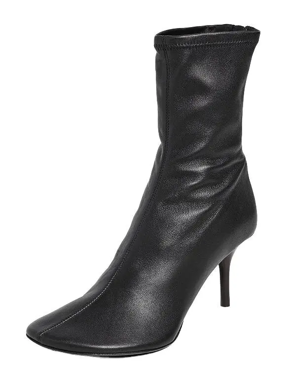 Acne Studios Stretch Leather Ankle Boots - Black